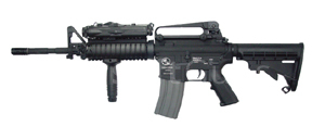 Armalite M15A4 Carbine RIS, new version, Classic Army | AirsoftGuns