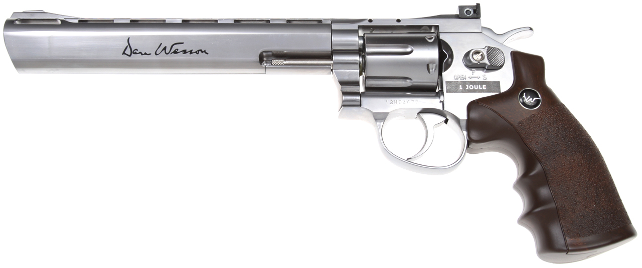 Dan Wesson 8 Inch, Stainless, Hi-Power, GNB, ASG | AirsoftGuns