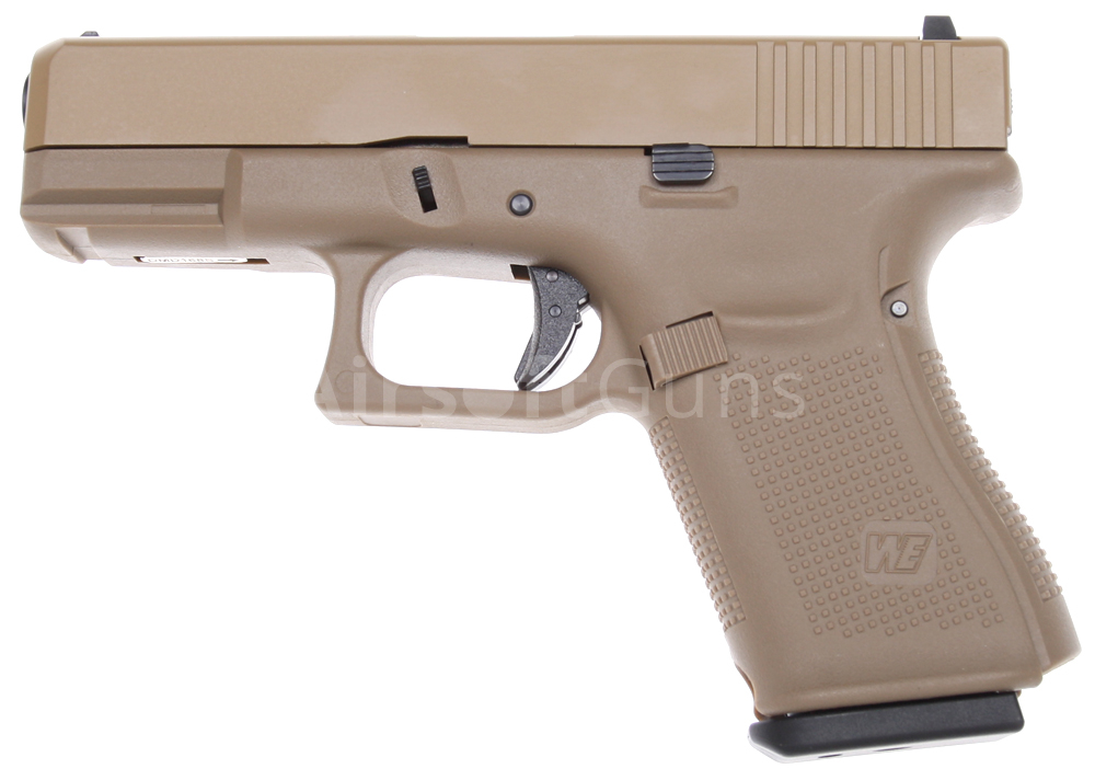 Glock 19, rám gen. 5, Tan, GBB, WE | AirsoftGuns